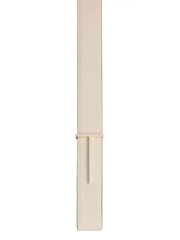 TOM FORD Leather Slim T Belt - Gray