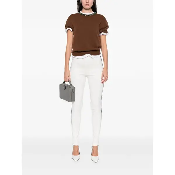 Prada Neutrals Trousers Leggings