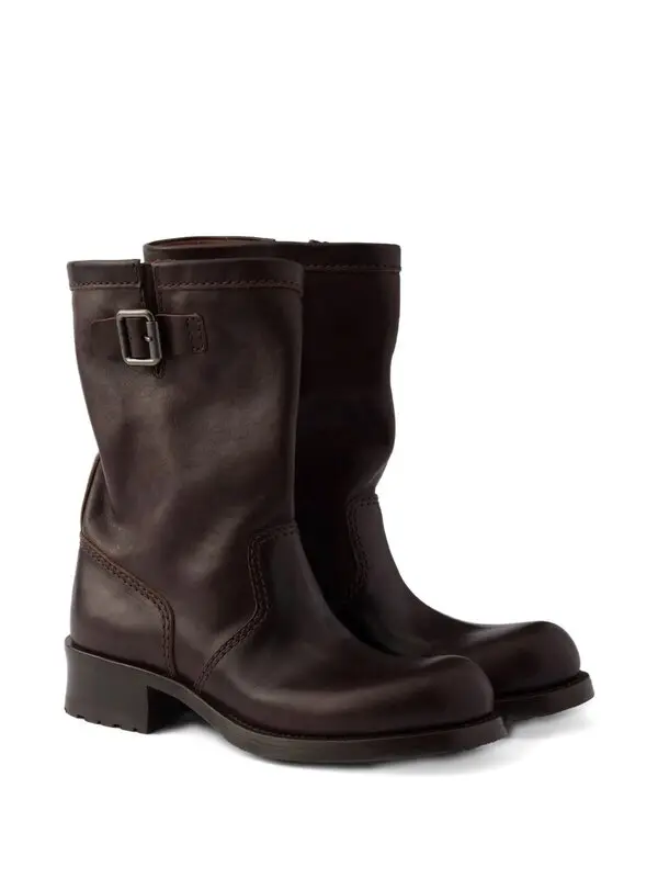 Prada Stivaletti In Pelle