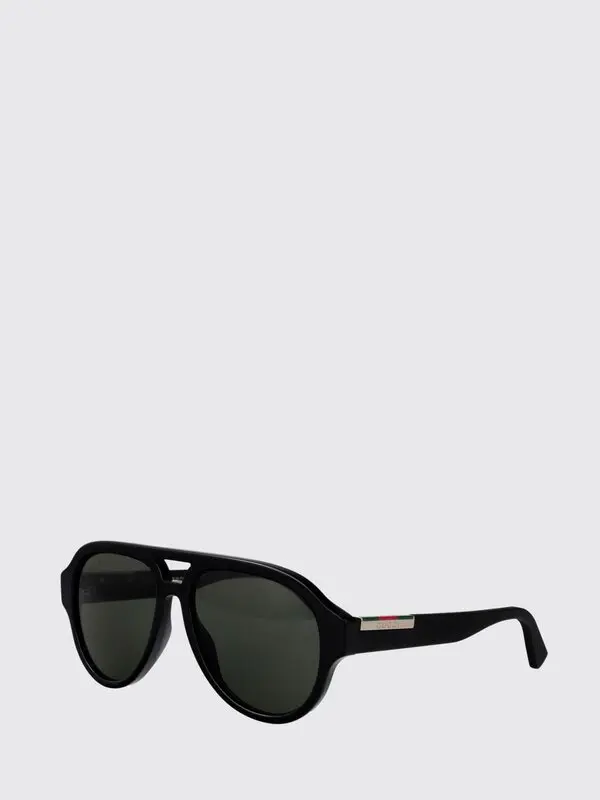Gucci Aviator Sunglasses In Acetate With Double Bridge And Uva/uvb Lenses - Gray