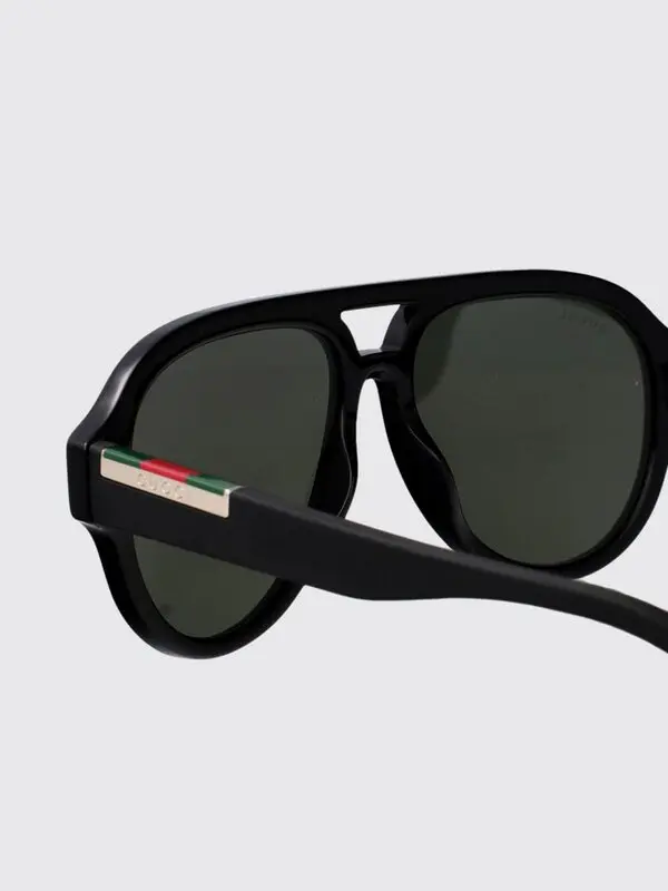 Gucci Aviator Sunglasses In Acetate With Double Bridge And Uva/uvb Lenses