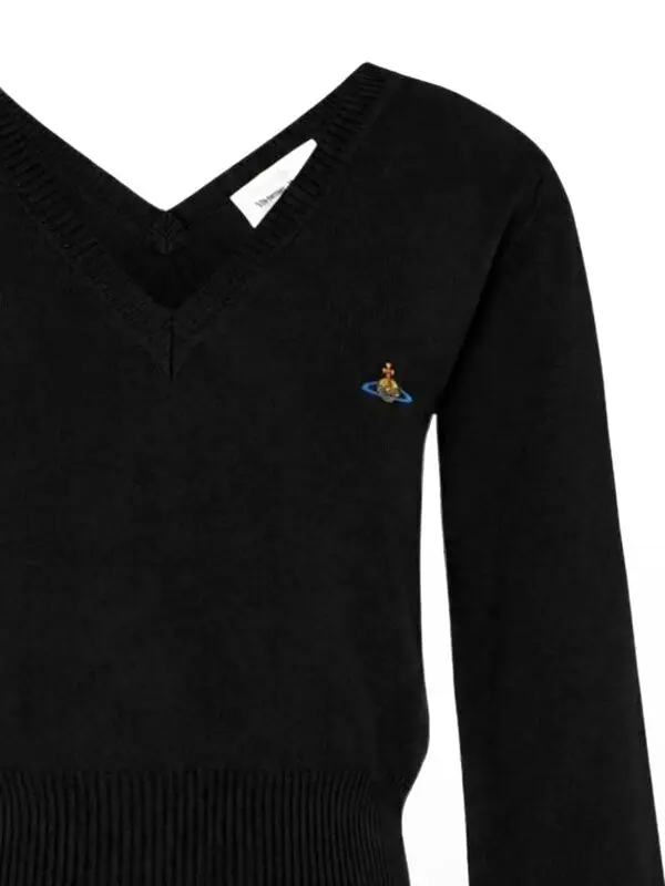 VIVIENNE WESTWOOD Bea V-neck Jumper - Black