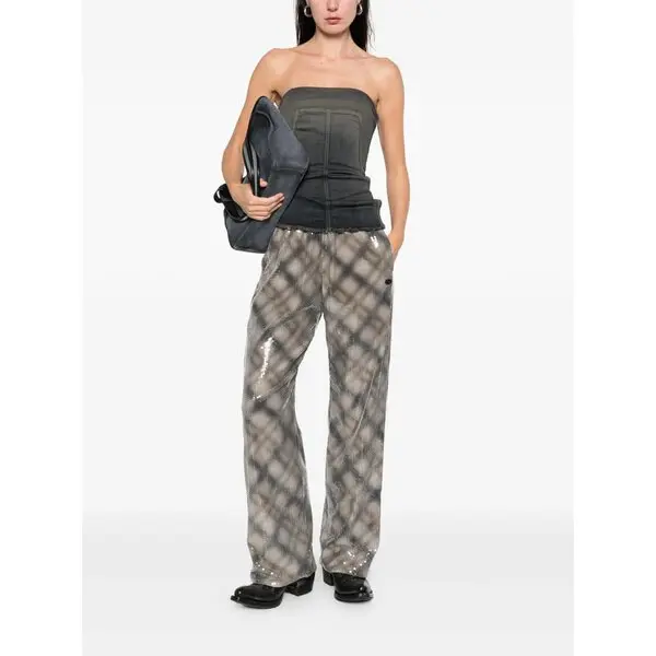 DIESEL® Neutrals Trousers Palazzo Pants