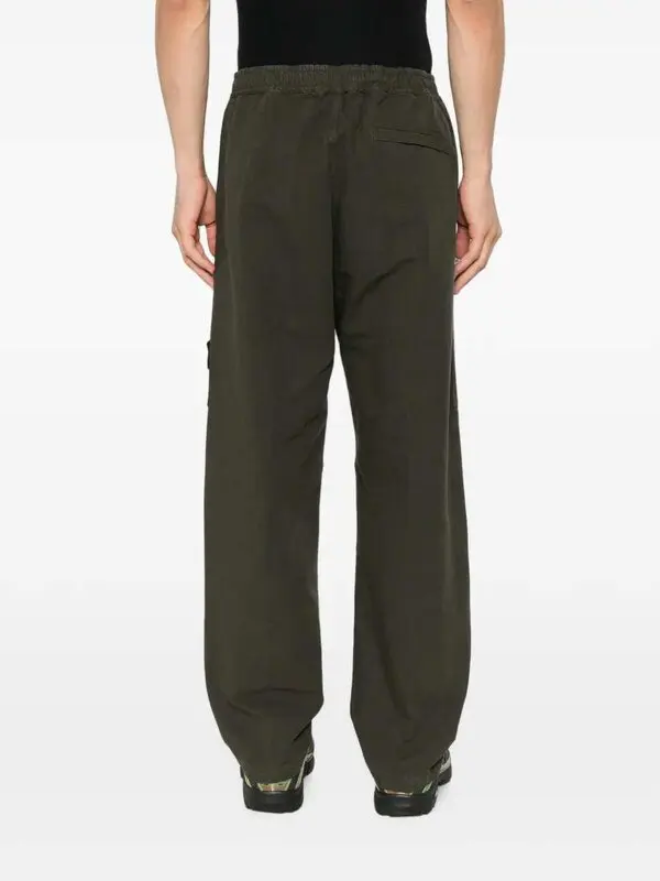 Stone Island Cargo Trousers With Logo Patch - Gray