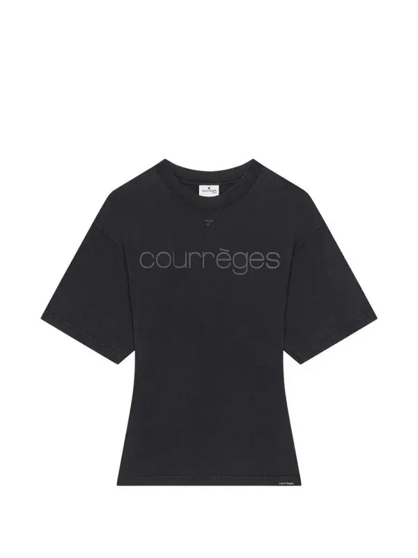 COURREGES Printed Logo T-shirt