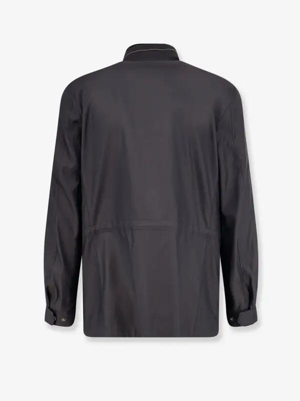 Loro Piana Traveller Field Jacket With Pied-de-poule Pattern