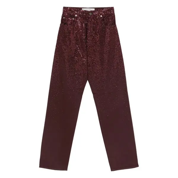 GOLDEN GOOSE Denim Straight-leg Jeans - Red