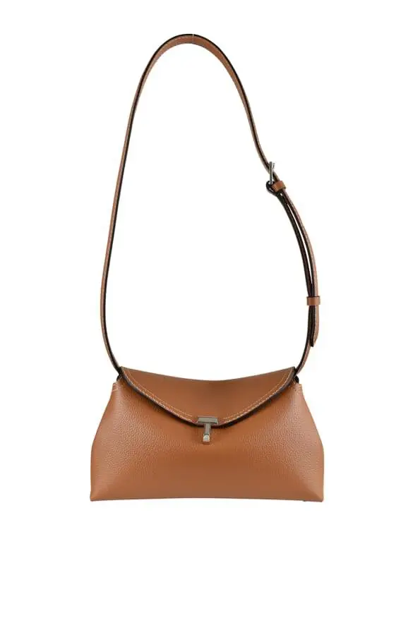 TOTEME T-lock Clutch - Brown