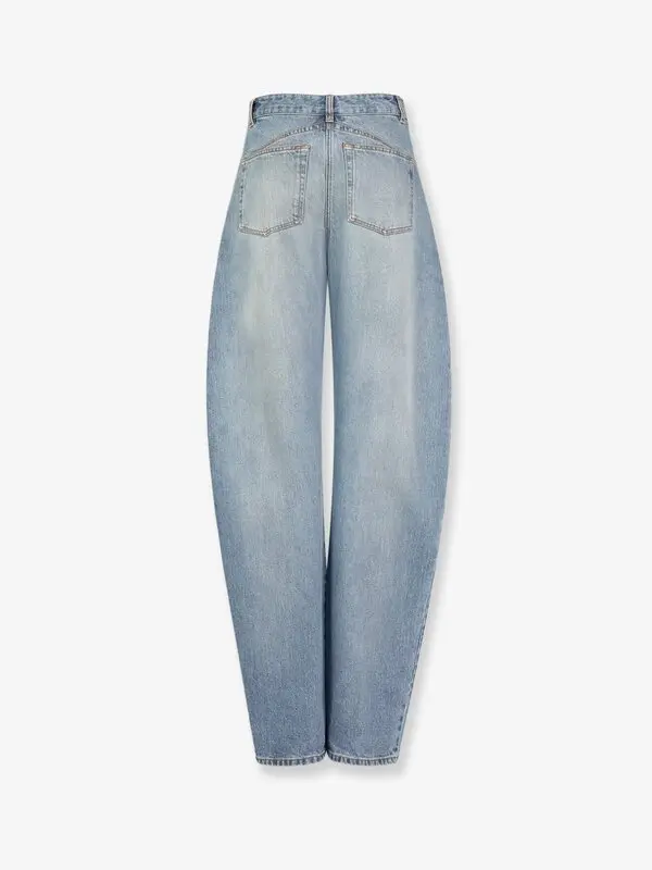 Alaïa Faded Blue Denim Jeans