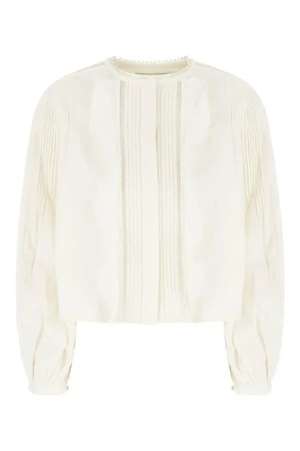 Isabel Marant Étoile Pleated Long Sleeve Blouse - Multicolor