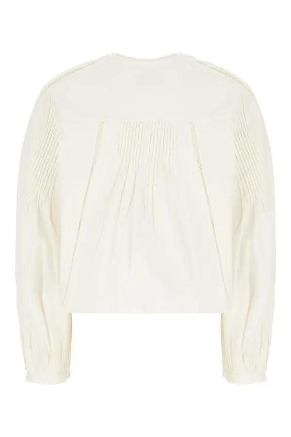 Isabel Marant Étoile Pleated Long Sleeve Blouse - Multicolor