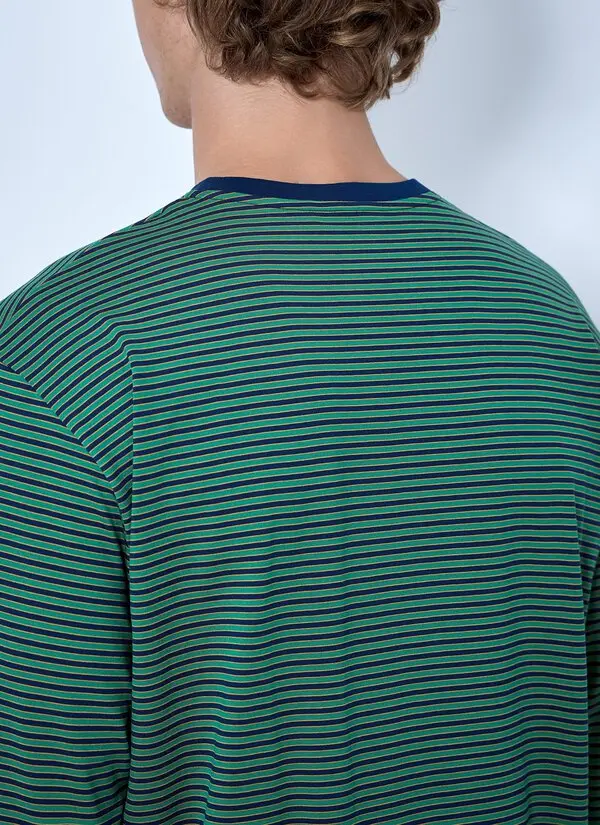 Miu Miu Striped Long Sleeve T-shirt