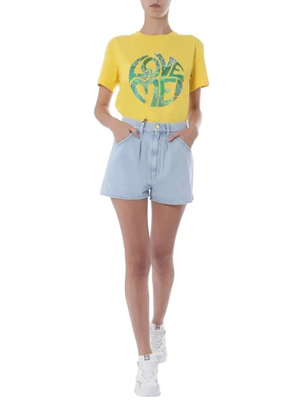 Alberta Ferretti Crew Neck T-shirt - Yellow