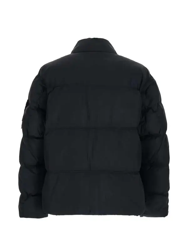 Stone Island Button-up Quilted Jacket - Black