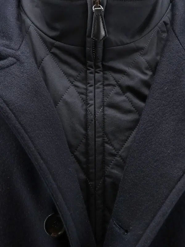 Loro Piana Elan Cashmere Coat With Internal Vest