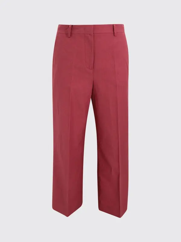 Max Mara Cropped Trousers - Red