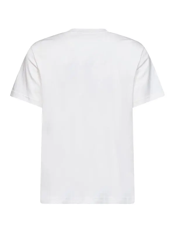 Moncler White Cotton Jersey Logoed T-shirt
