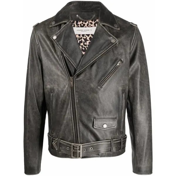 GOLDEN GOOSE Jackets Biker Jackets - Black