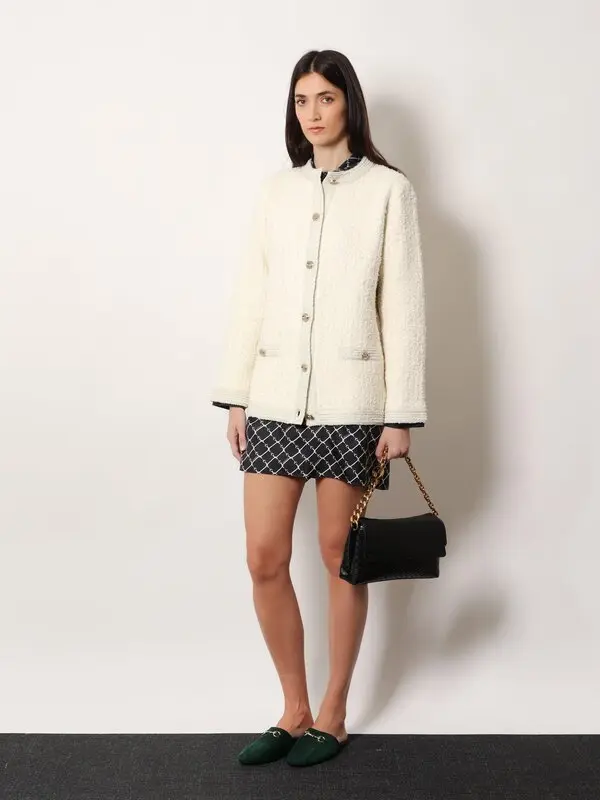 Gucci Wool And Cotton Blend Cardigan