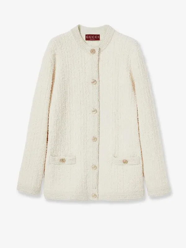 Gucci Wool And Cotton Blend Cardigan - Multicolor