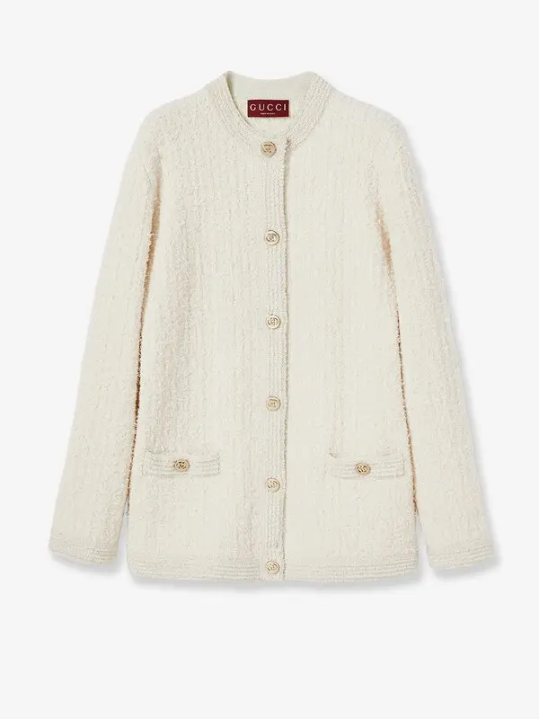 Gucci Wool And Cotton Blend Cardigan - Multicolor