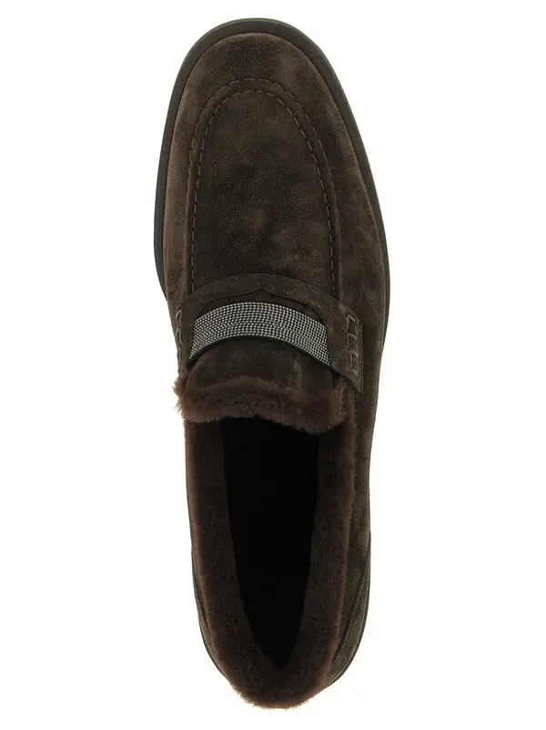 Brunello Cucinelli Penny Loafer' Loafers - Brown