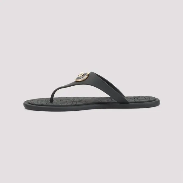 Versace Gomma Slides - Black