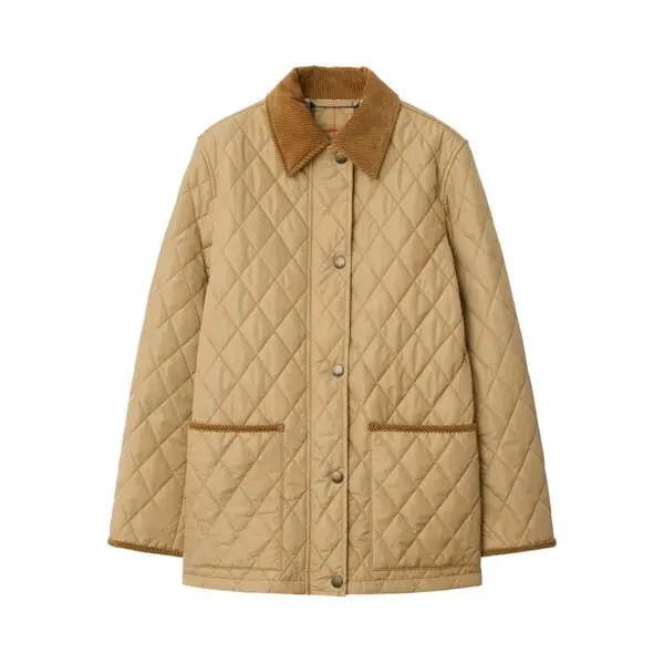 Burberry Neutrals Jackets Puffer Jackets - Cream