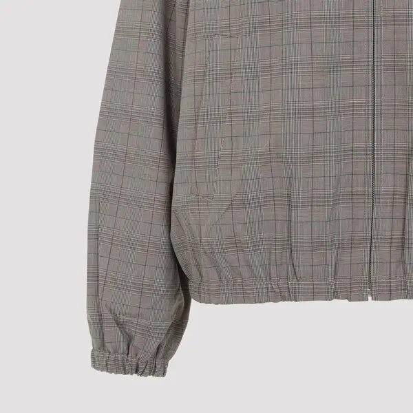 Miu Miu Checked Blouson - Brown