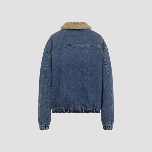 Miu Miu Padded Denim Blouson - Blue