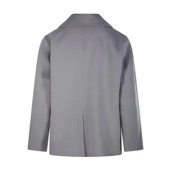 Max Mara Grey Coats Double Breasted & Peacoats