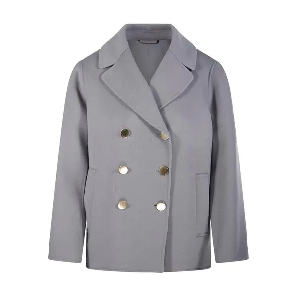 Max Mara Double-breasted Peacoat - Gray