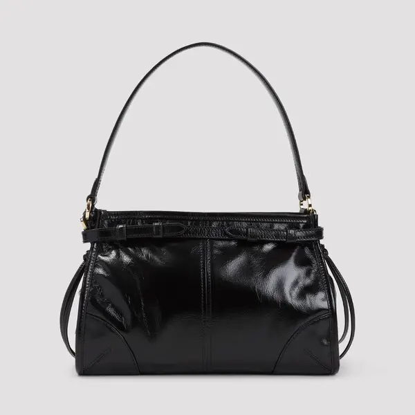 Prada Bonnie Small Leather Hobo Bag - Black