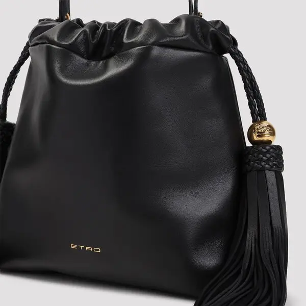 Etro Kalispera Mini Bucket Bag - Black