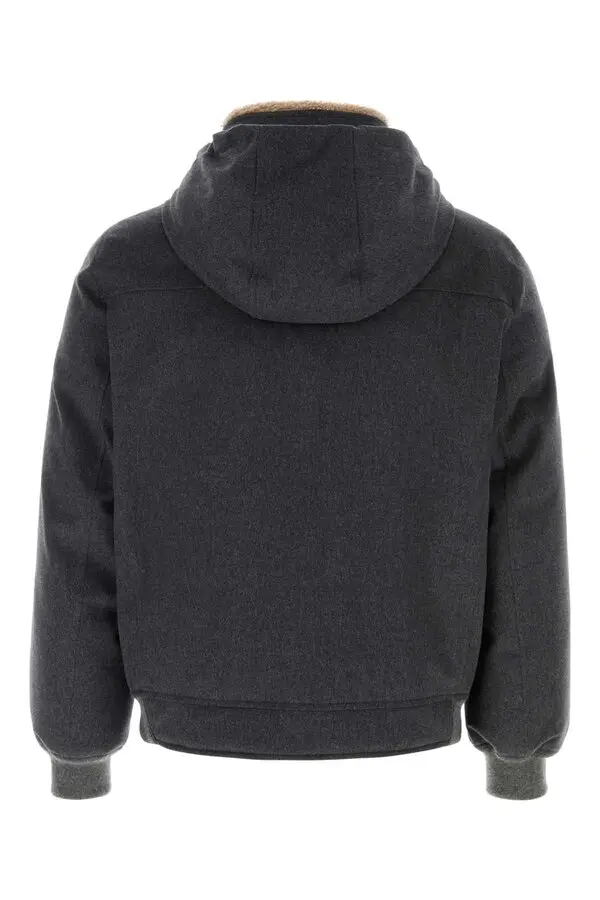 Brunello Cucinelli Wool Padded Jacket