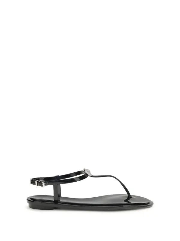 Mach & Mach Double Bow Sandals - Black