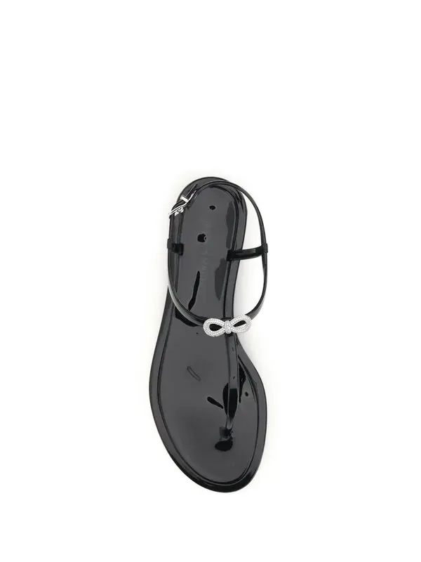 Mach & Mach Double Bow Sandals - Black