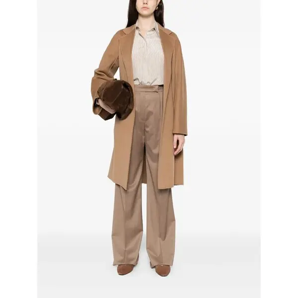 Max Mara Neutrals Trousers Straight Trousers