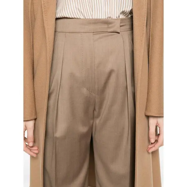 Max Mara Neutrals Trousers Straight Trousers