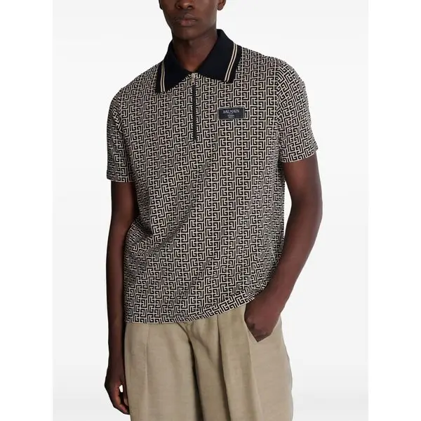 Balmain Polo Shirts - Black