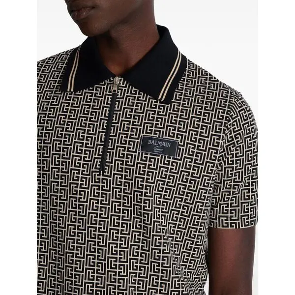 Balmain Polo Shirts - Black