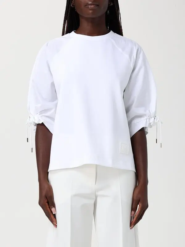 Max Mara Cotton Poplin Top - White