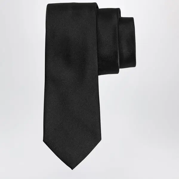 FERRAGAMO Silk Neck Tie - Black