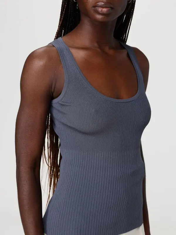 Max Mara Basic Cotton Top - Gray