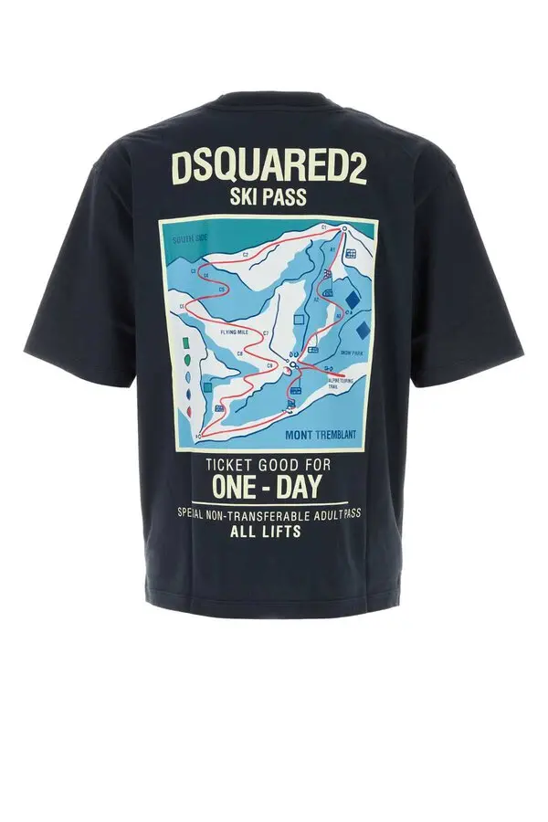 Dsquared2 Navy Cotton T-shirt