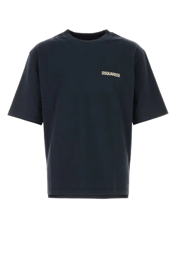 Dsquared2 Navy Cotton T-shirt - Blue