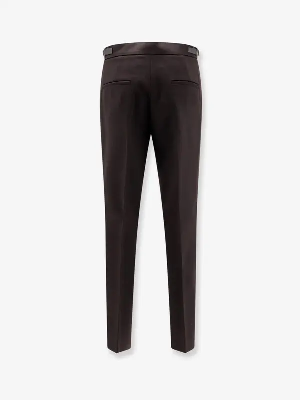 Max Mara Stretch Virgin Wool Trousers - Multicolor