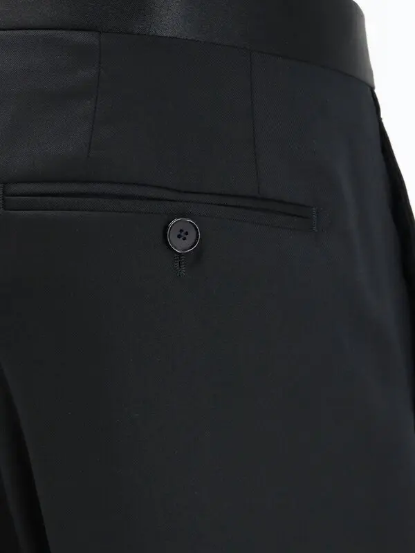 Tagliatore Tuxedo Virgin Wool Trousers