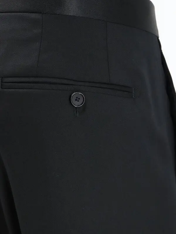 Tagliatore Tuxedo Virgin Wool Trousers