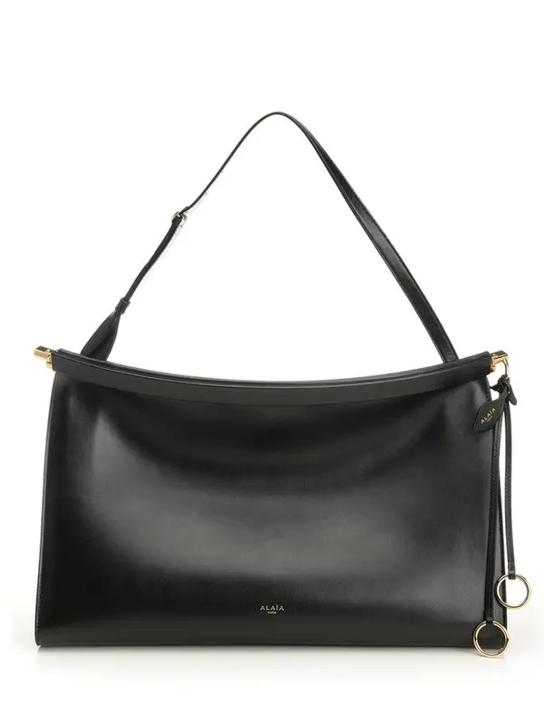 Alaïa Large Le Click East West Shoulder Bag - Black